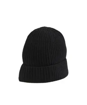 Stone Island Ribbed-knit Logo Beanie