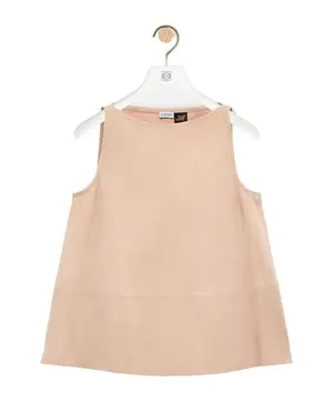 Loewe Top In Suede Goatskin