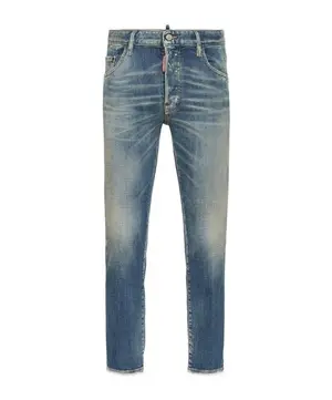 Dsquared2 Medium Sandy Wash Skater Jeans - Blue