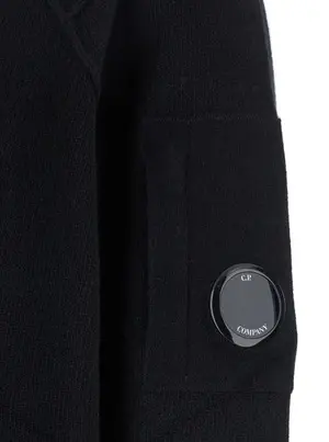 C.P. COMPANY High Neck Logo Plaque Jacket