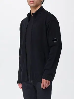 C.P. COMPANY High Neck Logo Plaque Jacket