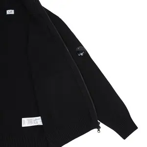 C.P. COMPANY High Neck Logo Plaque Jacket