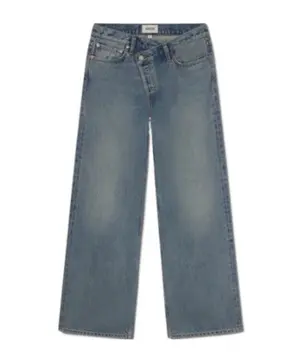 AGOLDE Logo Denim Jeans - Gray