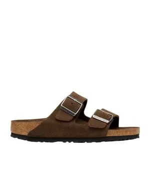 BIRKENSTOCK Double Strap Flat Sandals - Brown