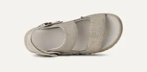 UGG Goldenstar Crackle-effect Sandals - Cracked White