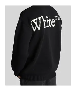 Off-White Logo Detailed Crewneck Jumper