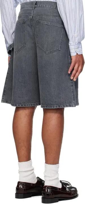 J.W.ANDERSON Twisted Anchor-pocket Denim Shorts