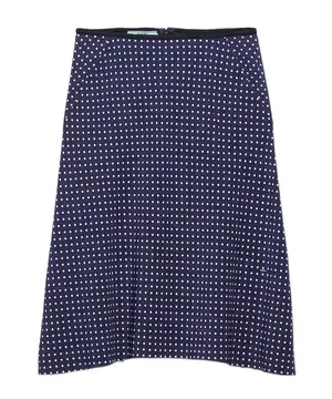 Prada Polka-dot Marocain Skirt - Blue