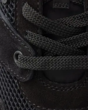 Prada Mesh Fabric And Suede Sneakers