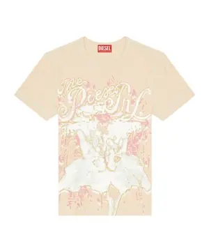 DIESEL® T-brenda Animal Print Top - Pink