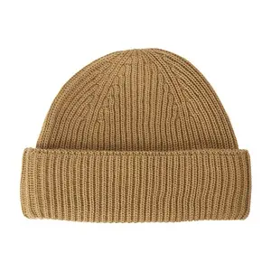 Maison Kitsuné Fox Head Beanie - Brown