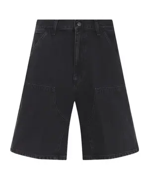 Carhartt Work In Progress Denim Shorts With Belt Loops - Black