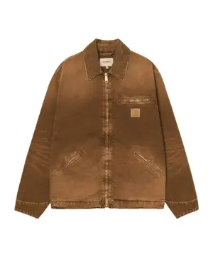 Carhartt Work In Progress Logo-patch Washed-effect Jacket