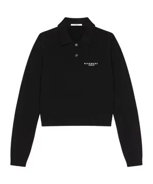 Givenchy Polo In Wool And Cashmere - Black