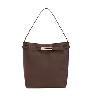 Longchamp Le Smart Shoulder Bag - Mocha
