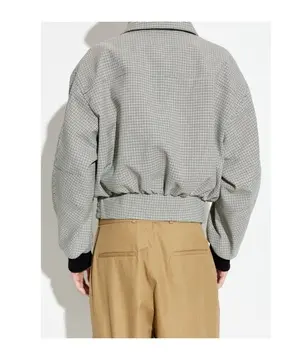 Dries Van Noten Checked Long Sleeve Jacket