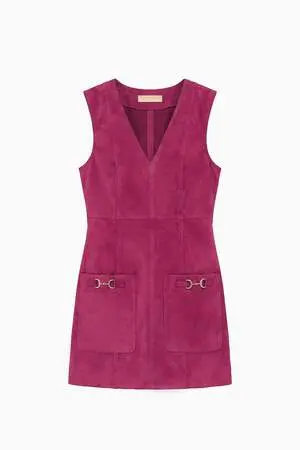 Ulla Johnson Sloane Suede Mini Dress - Iris