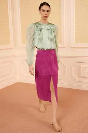 Ulla Johnson Orion Suede Pencil Skirt