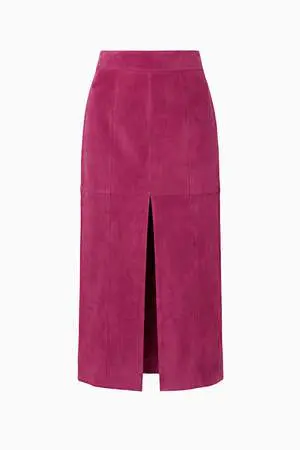 Ulla Johnson Orion Suede Pencil Skirt