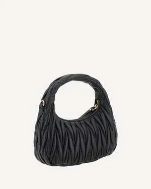 Miu Miu Quilted Leather Hobo Bag