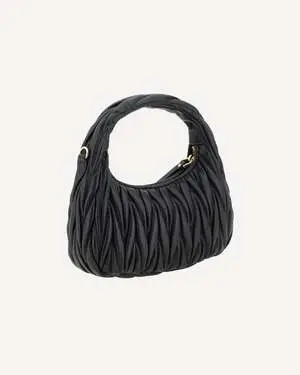 Miu Miu Quilted Leather Hobo Bag