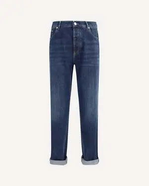 Brunello Cucinelli Straight Fit Five-pocket Jeans - Blue