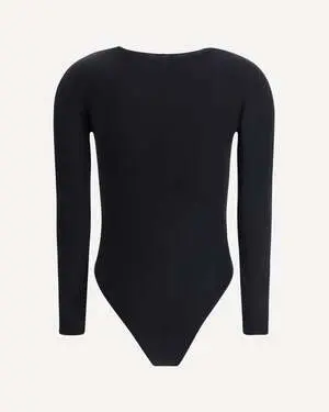 Wolford V-neck Long-sleeve Bodysuit