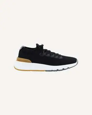 Brunello Cucinelli Cotton Lace-up Sneakers - Black