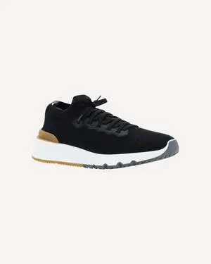 Brunello Cucinelli Cotton Lace-up Sneakers - Black