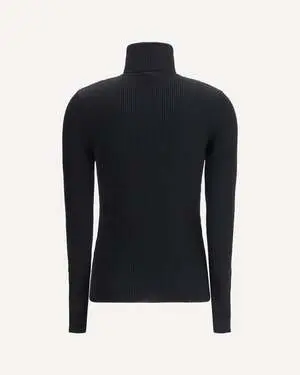 Wolford Long-sleeve Ribbed Wool Turtleneck Sweater