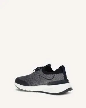 Brunello Cucinelli Techno Cotton Knit Lace-up Sneakers - Grey