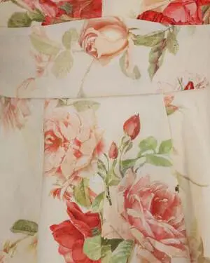 Zimmermann Roselight Floral Linen Dress