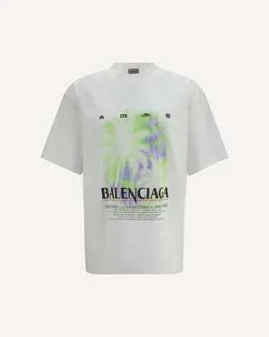 Balenciaga Printed Cotton T-shirt Mae