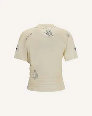 Balenciaga Distressed Cotton T-shirt