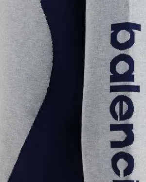 Balenciaga Zip Knit Sweater With High Neck And Contrasting Yoke