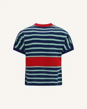 Versace Striped Cotton T-shirt