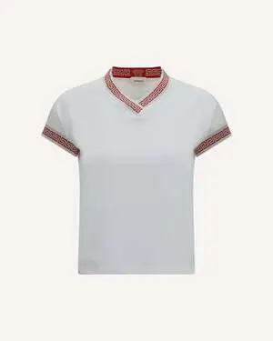 Versace T-shirt With Greca Details - White
