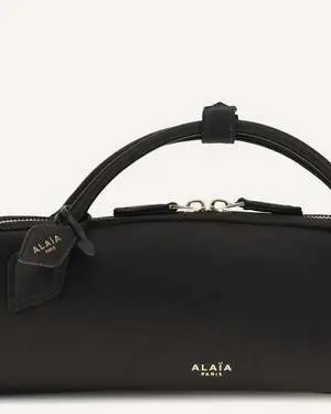 Alaïa Le Teckel Satin Clutch - Black