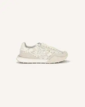 Dolce & Gabbana Leather And Lace Sneakers
