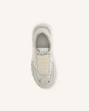 Dolce & Gabbana Leather And Lace Sneakers