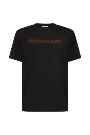 Moncler T-shirt With Logo - Black
