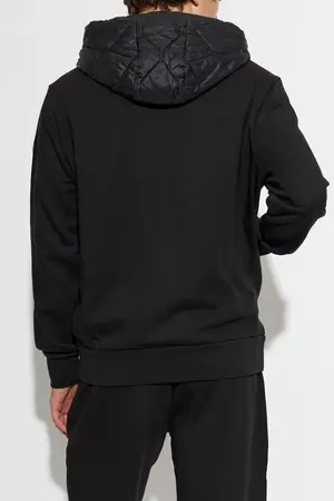 Moncler Zip-up Hooded Sweatshirt With Embroidered Logo
