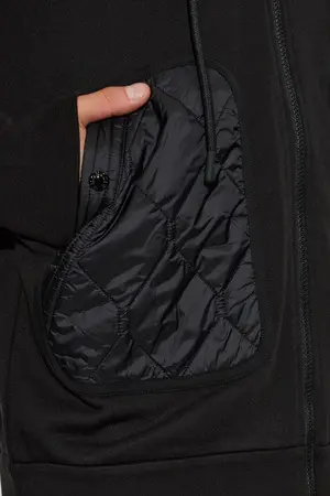 Moncler Zip-up Hooded Sweatshirt With Embroidered Logo