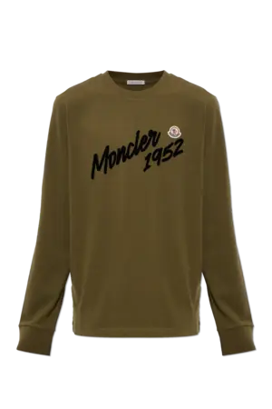 Moncler Moncler GREEN T-shirt With Logo Green