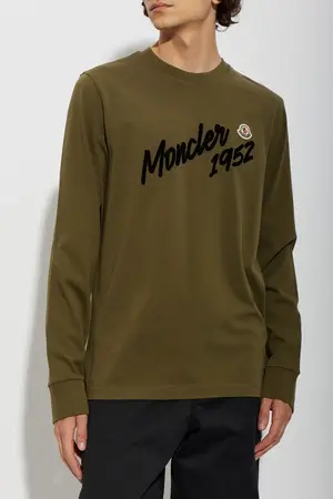 Moncler T-shirt With Logo - Green