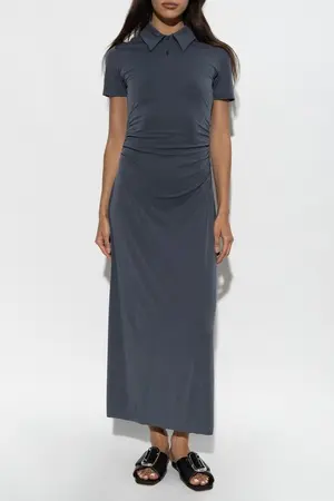 SAMSØE SAMSØE Maxi Dress With Asymmetrical Gathers