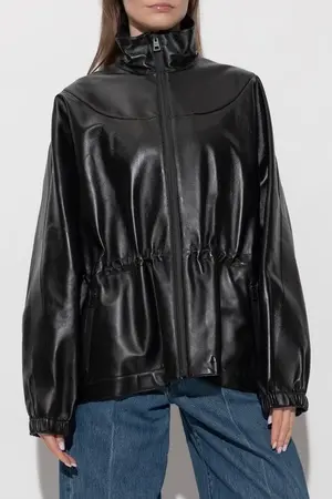 Givenchy Leather Jacket With Stand-up Collar
