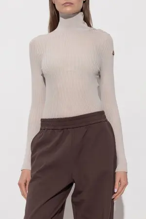 Moncler Wool Turtleneck With A Stand-up Collar