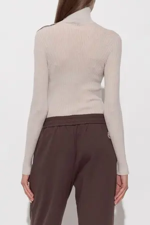 Moncler Wool Turtleneck With A Stand-up Collar