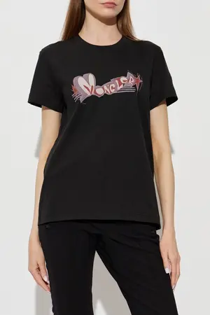 Moncler T-shirt With Printed Logo